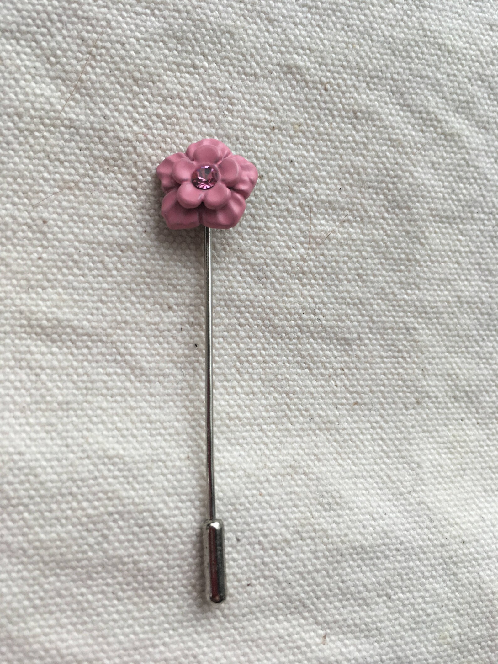 Stick Pin Vintage Hat Pin Flower Stick Pin Pink Stick Pin - Etsy
