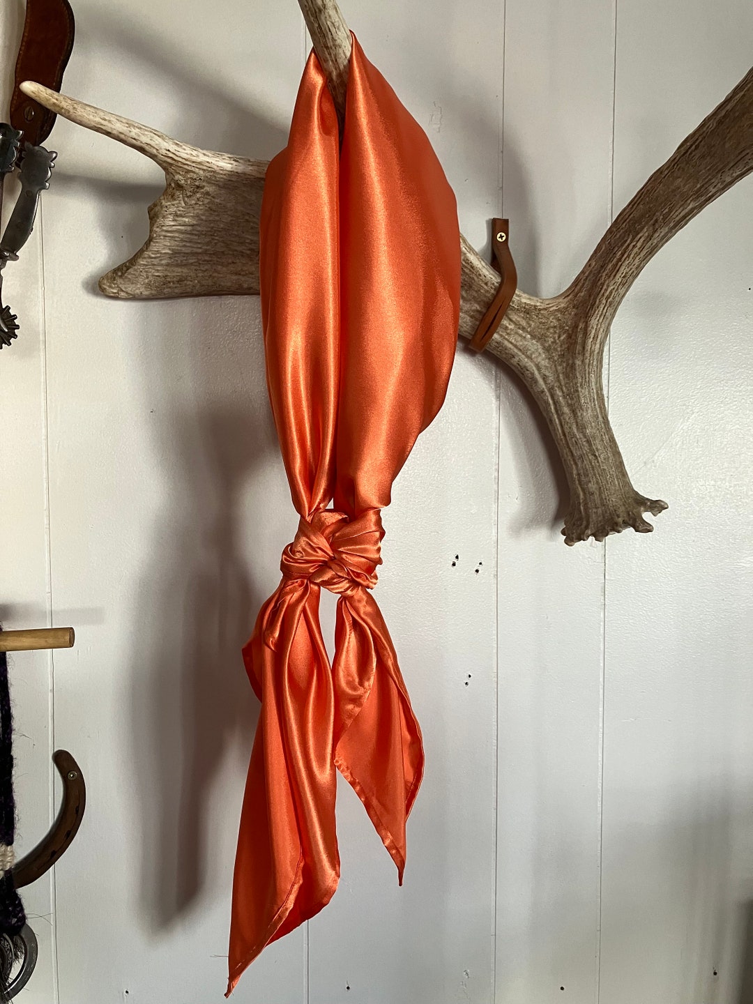 Orange Solid Wild Rag/ Cowboy Scarf - Etsy