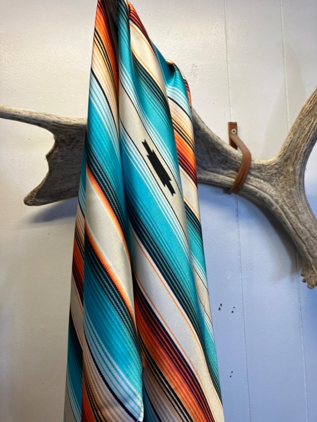 Turquoise Sunset Serape Wild Rag/ Cowboy Scarf - Etsy