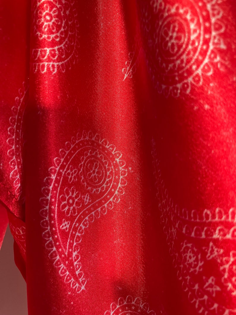 Red Paisley Wild Rag/ Cowboy Scarf - Etsy