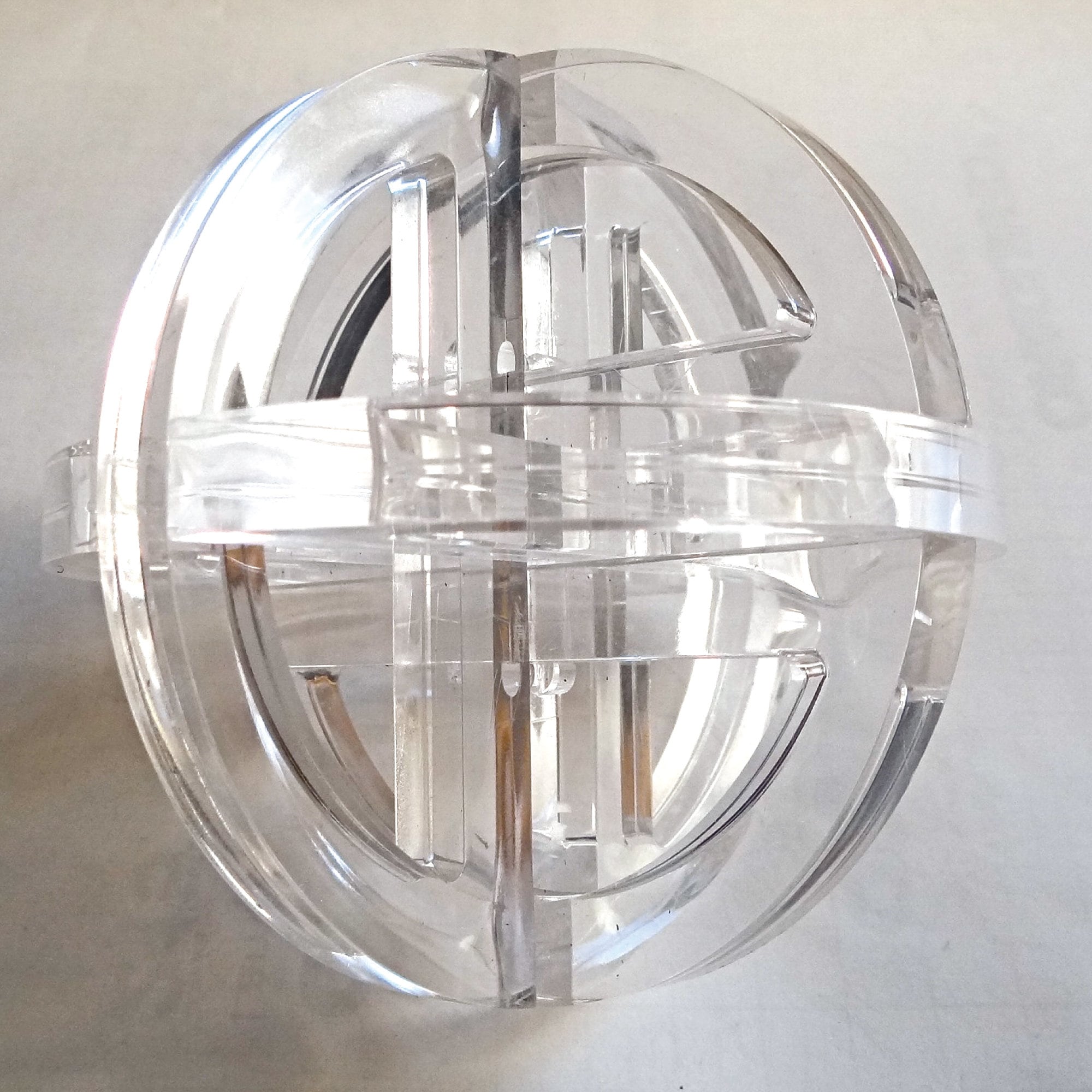 DESIGN SCULPTURE in PLEXIGLASS Puzzle Spherical Shape | Etsy