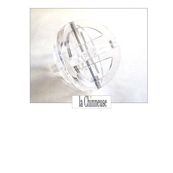 DESIGN SCULPTURE in PLEXIGLASS Puzzle Spherical Shape | Etsy