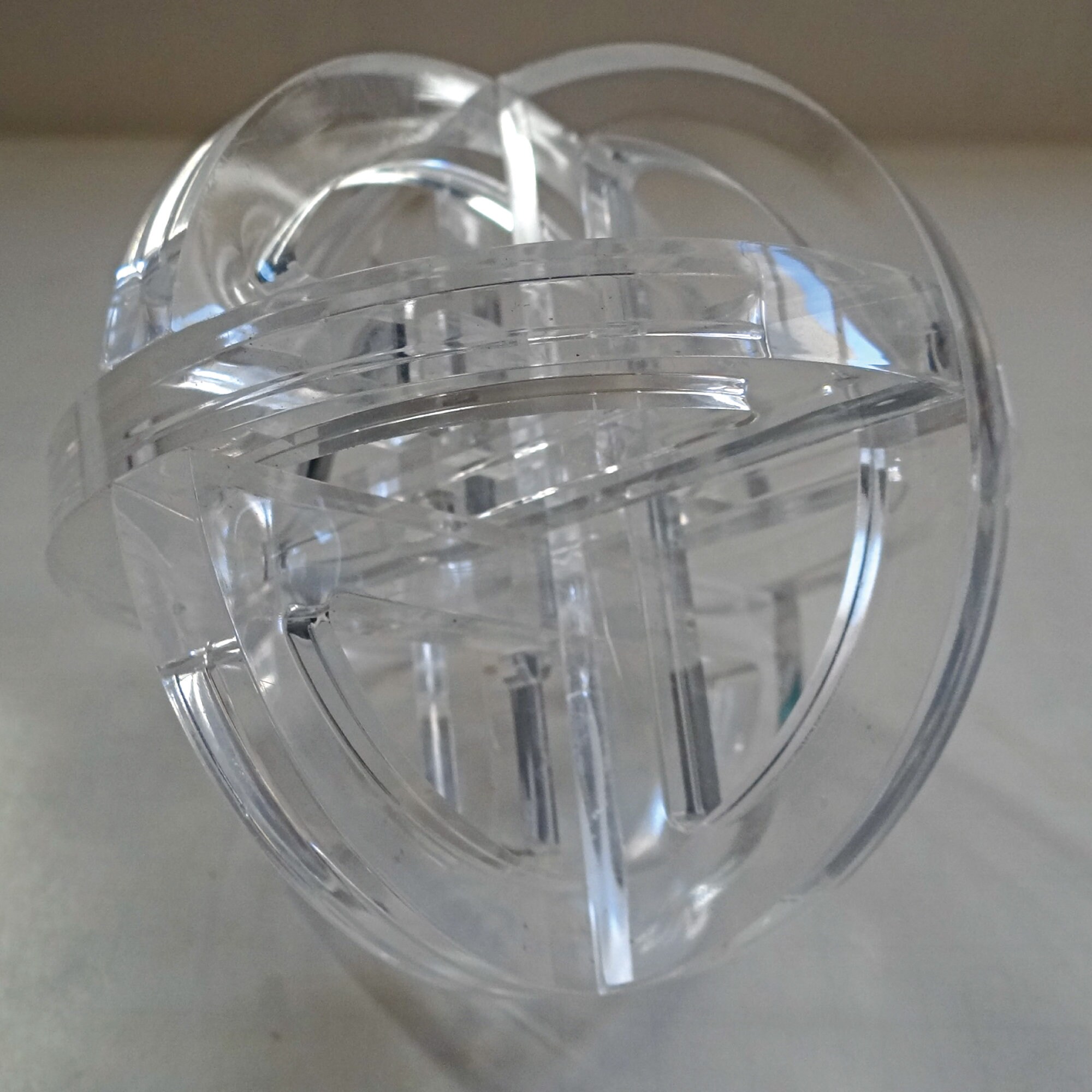 DESIGN SCULPTURE in PLEXIGLASS Puzzle Spherical Shape | Etsy