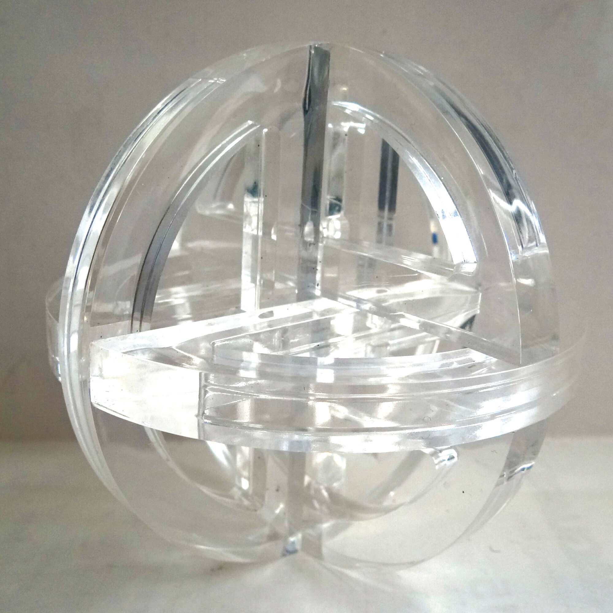 DESIGN SCULPTURE in PLEXIGLASS Puzzle Spherical Shape | Etsy