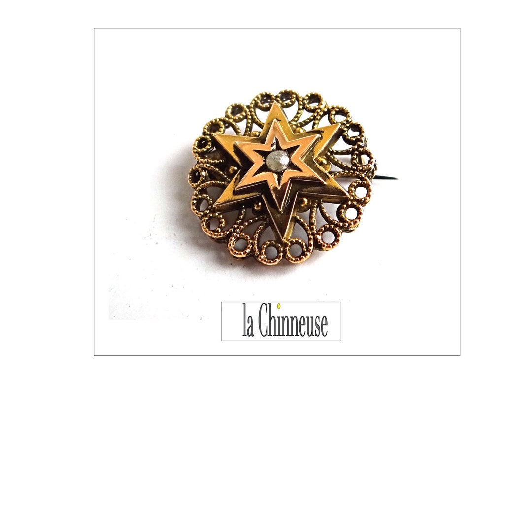OLD STAR BROOCH Napoleon 3 Period Late 19th Century for Her - Etsy