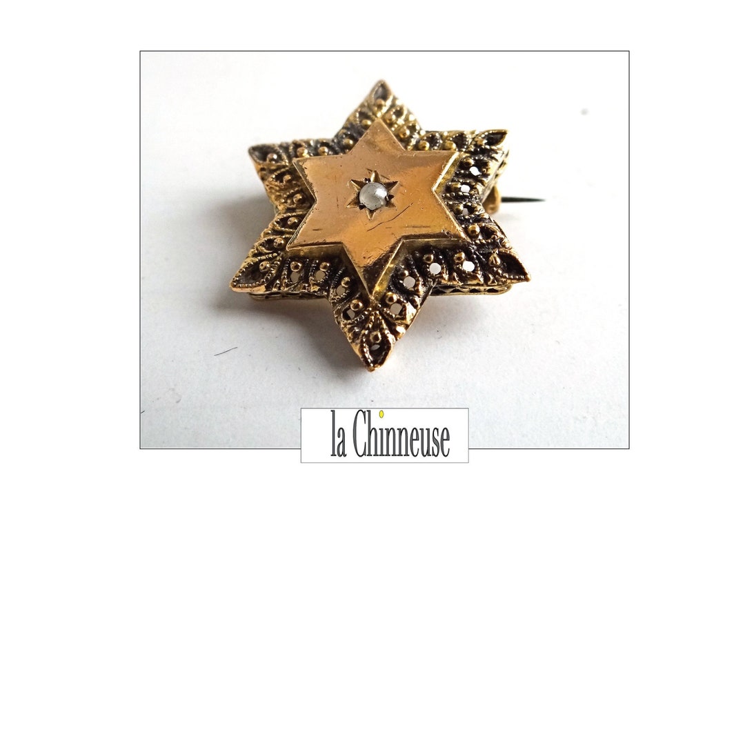 OLD STAR BROOCH; Napoleon 3 Brooch Late 19th Century, for Her or Him ...