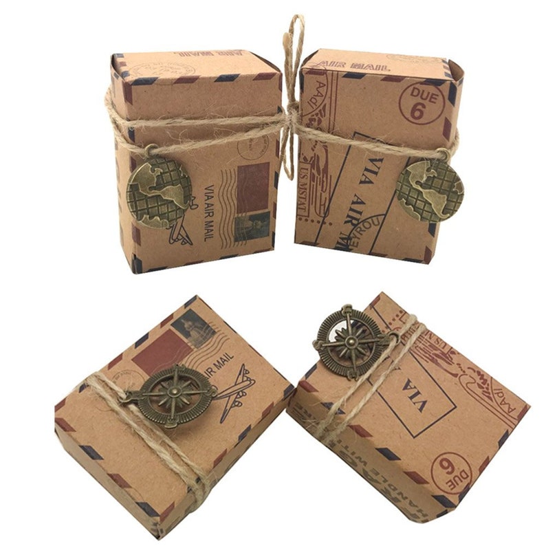 SET of 10 Mini Suitcase Favor Box Party Favor Candy Box - Etsy