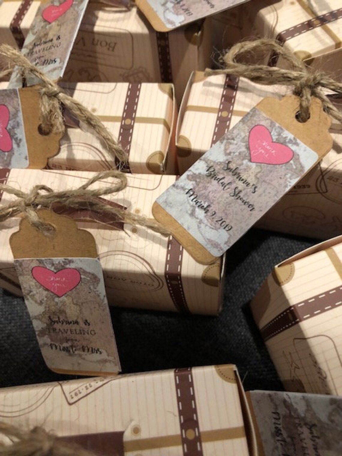 SET of 10 Mini Suitcase Favor Box Party Favor Candy Box - Etsy