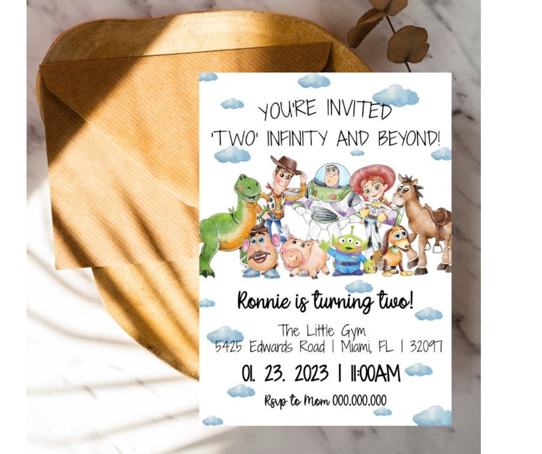 Invitación editable de Two Infinity and Beyond / segunda invitación de ...