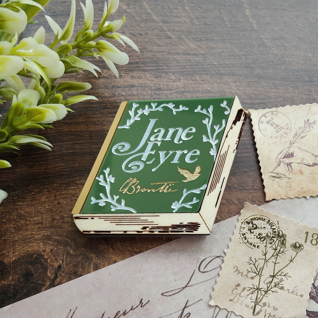 Jane Eyre Brooch | Laser Cut Acrylic | Library Book Brooch - Etsy