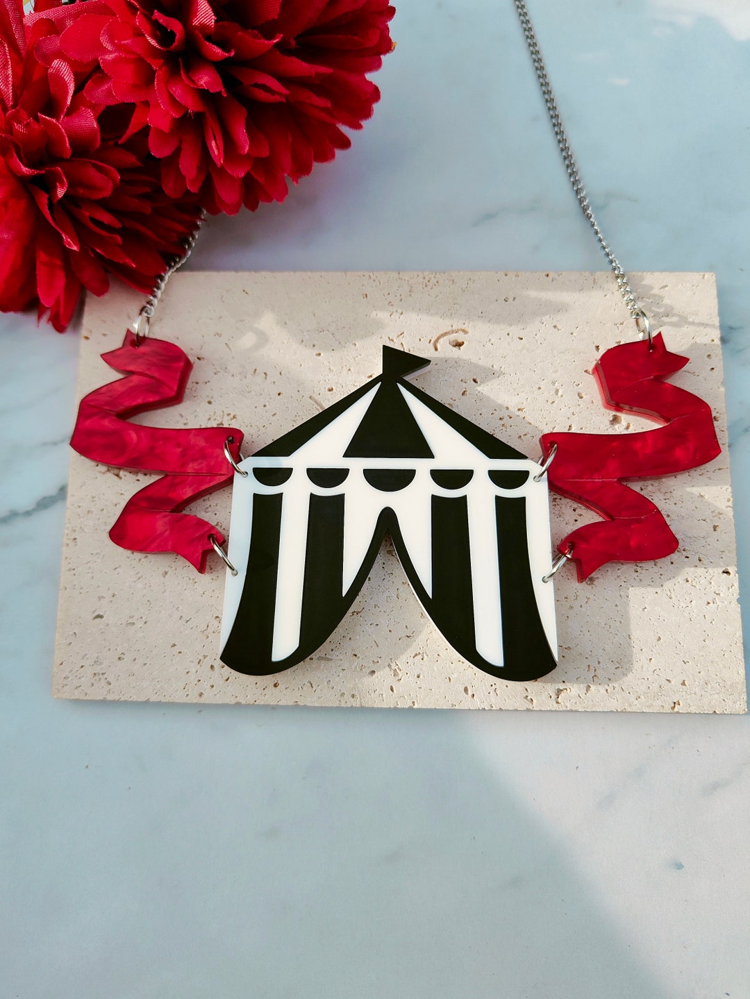 The Night Circus Necklace | Laser Cut Acrylic Necklace - Etsy UK