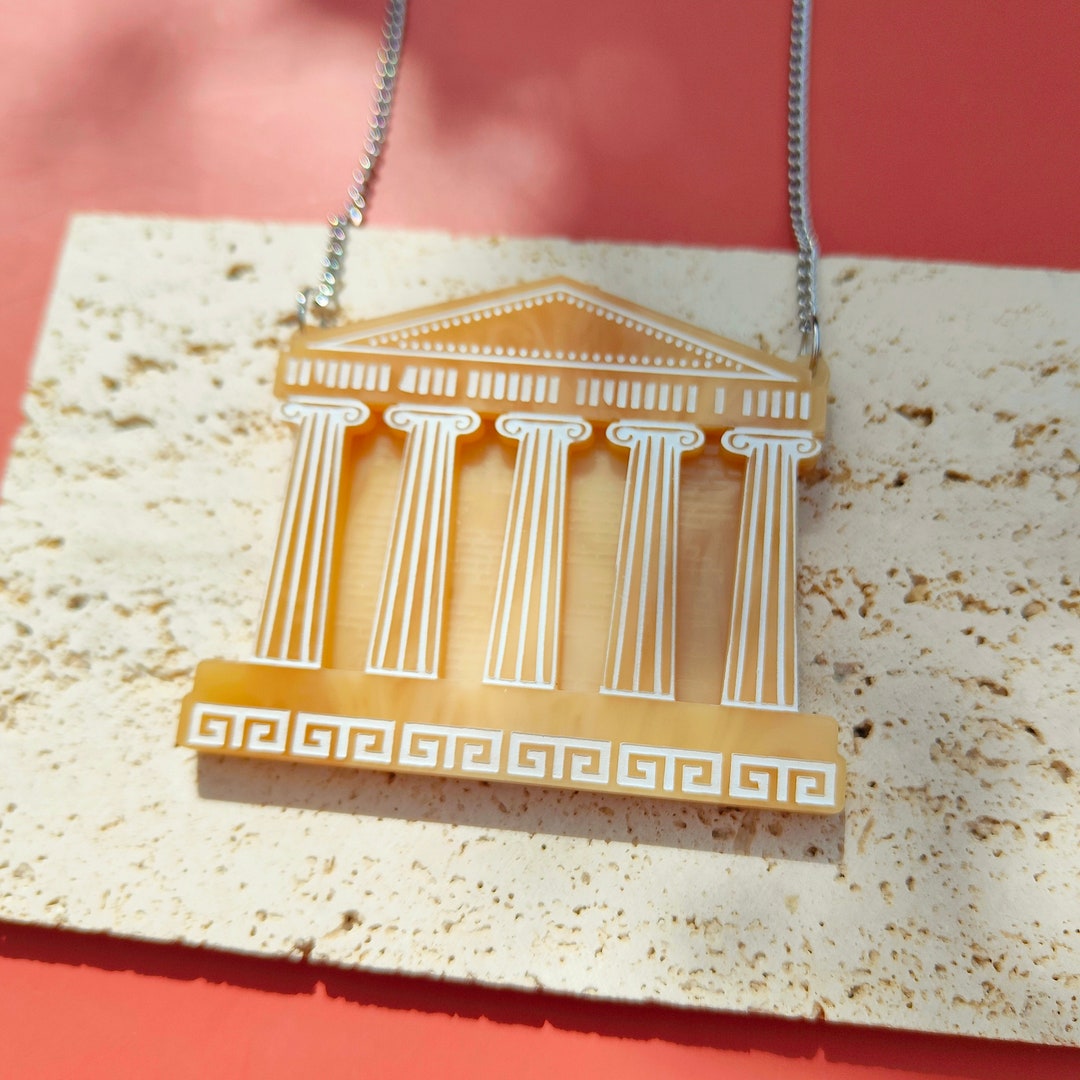 Acropolis Necklace | Laser Cut Acrylic - Etsy