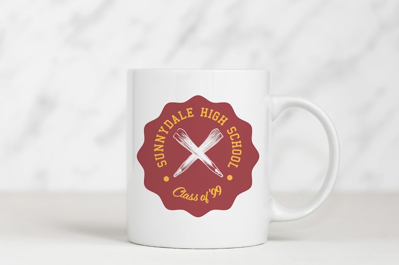 Buffy the Vampire Slayer Coffee Mug Parody Class of '99 Sunnydale High ...