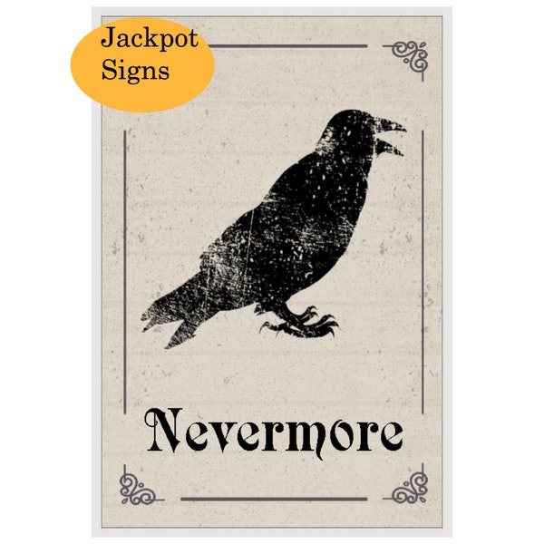 Nevermore Sign - Etsy