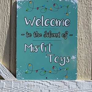 Island of Misfit Toys Metal Sign - Funny Christmas Decor - Etsy