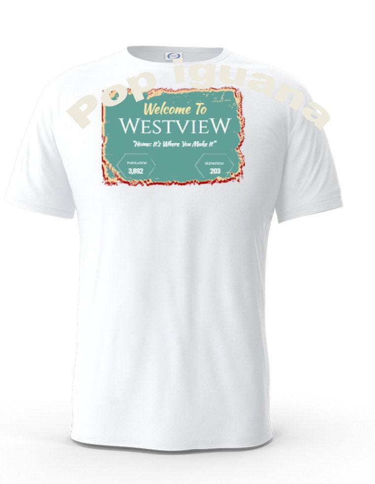 Wandavision Shirt Westview camiseta Westview Rusty Sign Art - Etsy España
