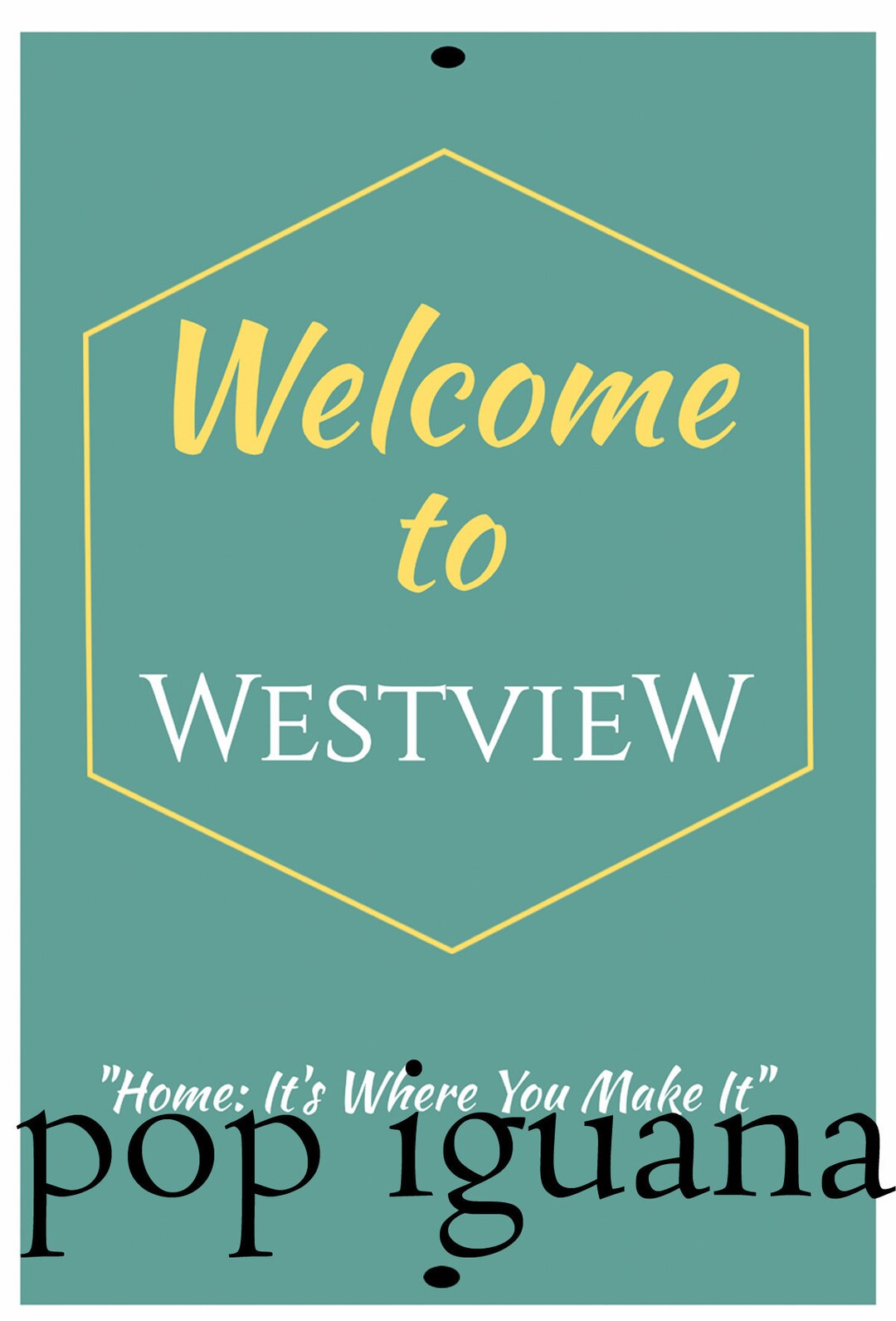 Wandavision Welcome to Westview Sign Metal Print Sign 8x12 Home: It's ...
