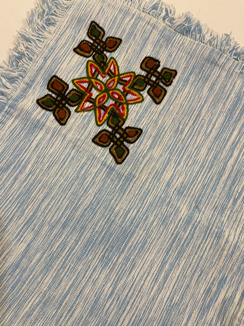Ethiopian Hand Woven Hand Embroidery Luncheon Mat Place Mat - Etsy