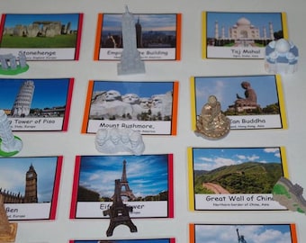 Printable World Landmarks Clip Art-World Famous | Etsy