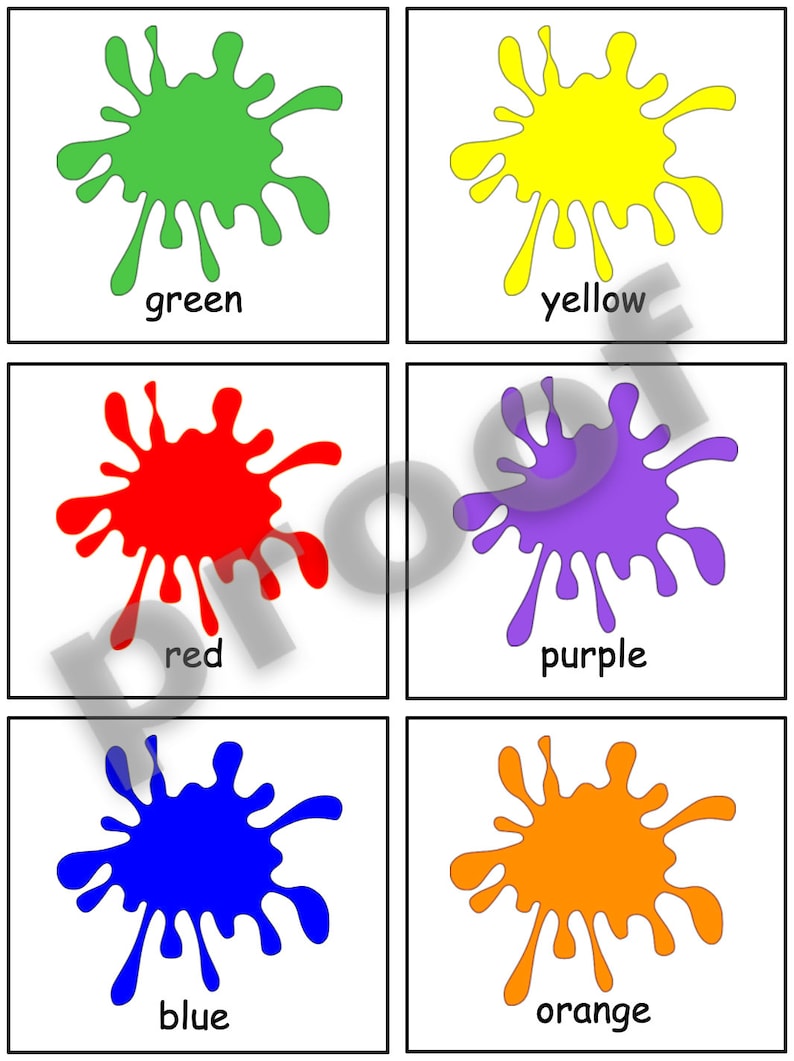 Montessori Colors Sorting Activity--primary and Secondary Colors--color ...