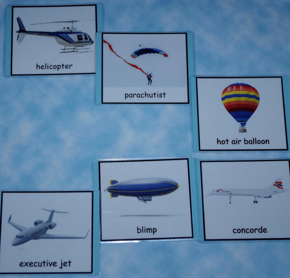 In the Sky Safari Toob-- Montessori Matching Activity--aircraft ...