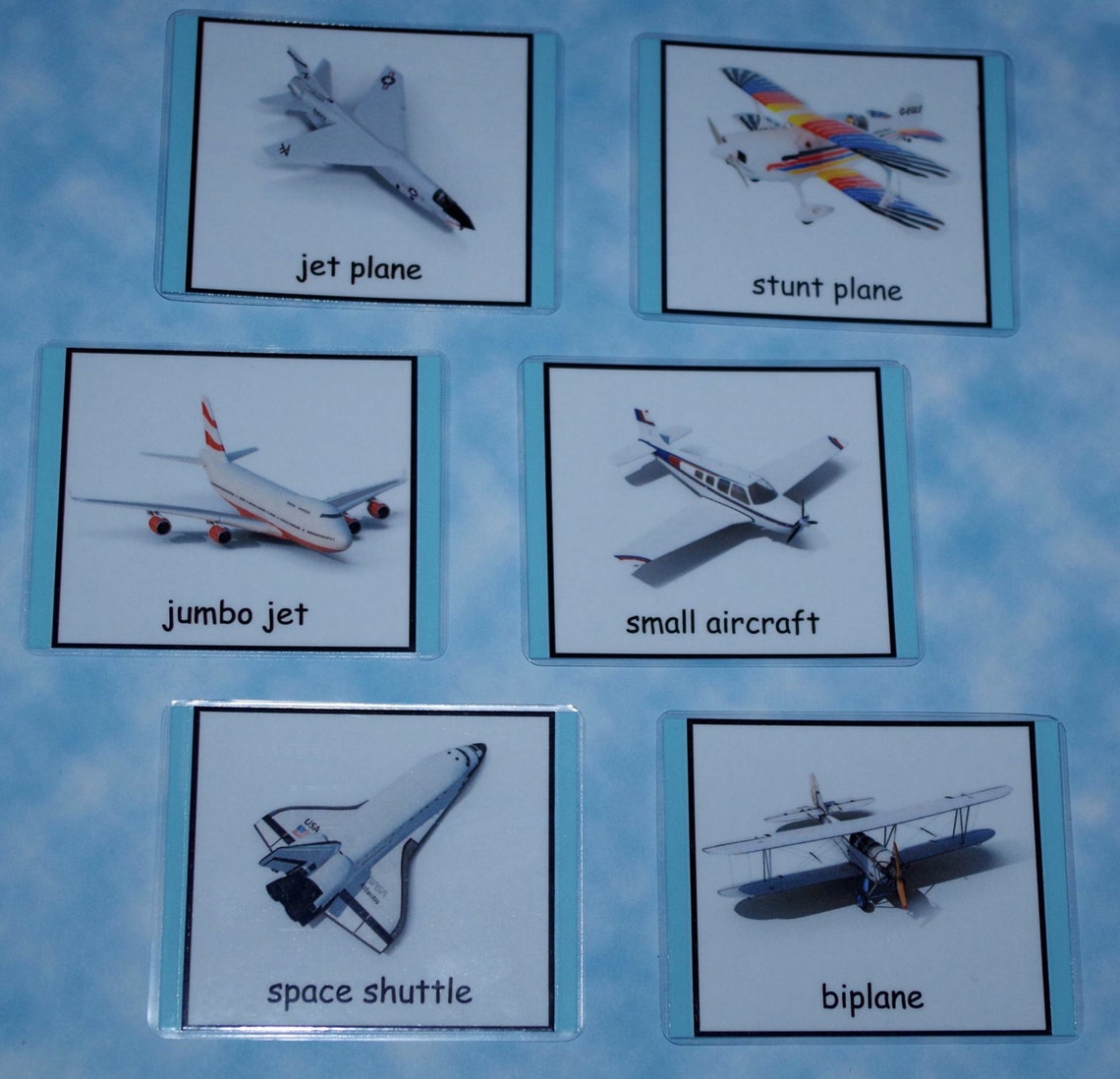 In the Sky Safari Toob-- Montessori Matching Activity--aircraft ...