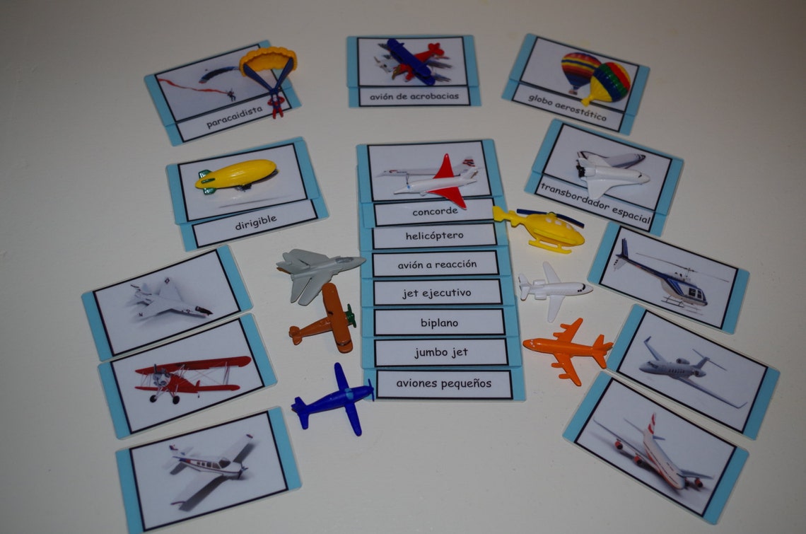 In the Sky Safari Toob-- Montessori Matching Activity--aircraft ...