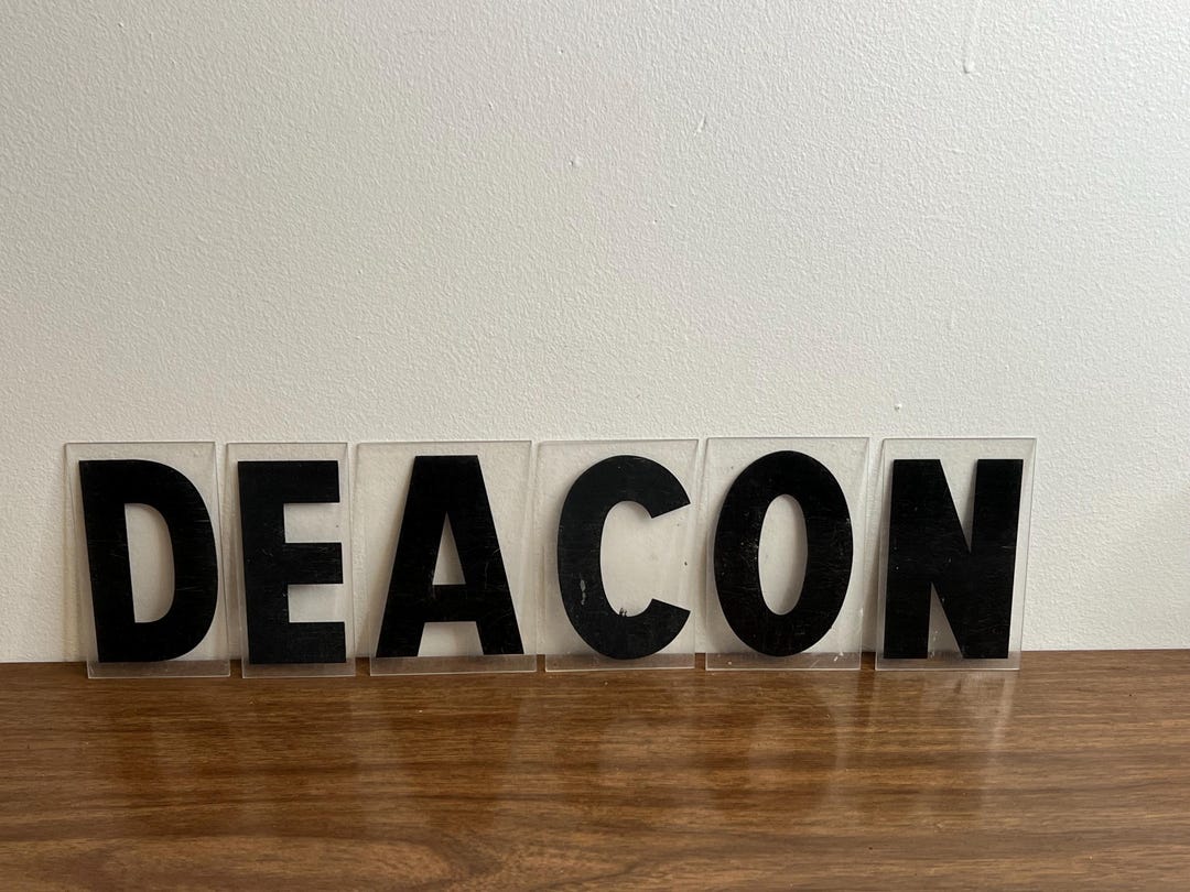 Vintage Marquee Letters From Sign Spells Name Deacon Personalized - Etsy