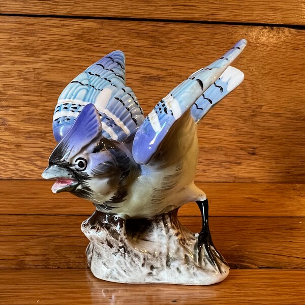 Flying Blue Jay - Etsy