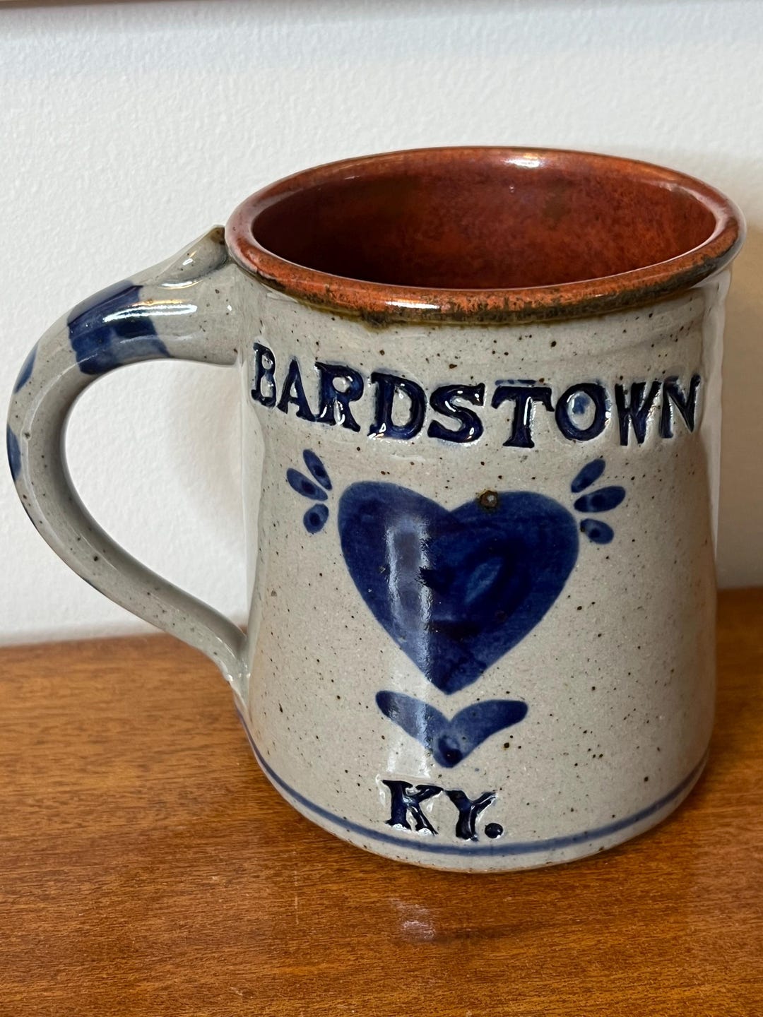 Vintage Bardstown Ky Kentucky Stoneware Pottery Coffee Cup Mug Blue - Etsy
