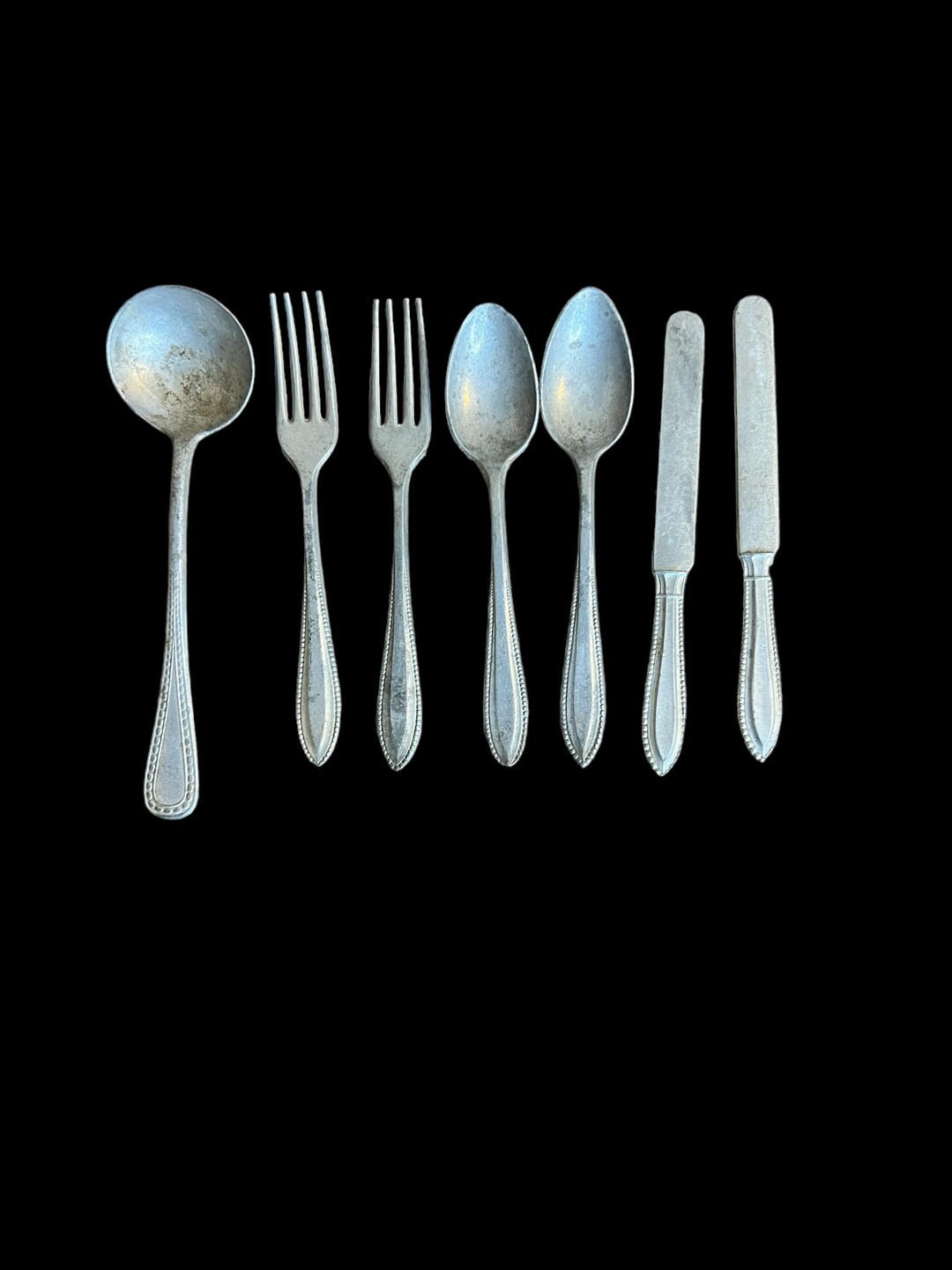 Antique Aluminum Childs Toy Flatware Silverware Set Made in Germany ...