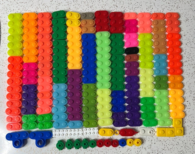 Vintage 1990s BETTER BLOCKS Building Blocks Plastic Some Glow in Dark ...