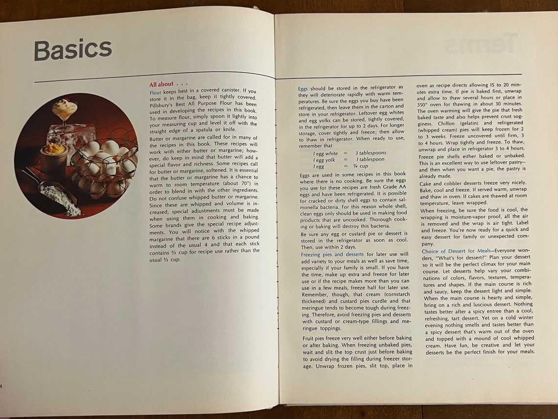 Vintage 1968 Pillsburys Bake off Dessert Cook Book Hardback - Etsy