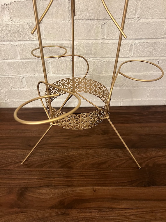Vintage Gold Plant Stand Vintage Wrought Iron Plant Stand Ornate Gold