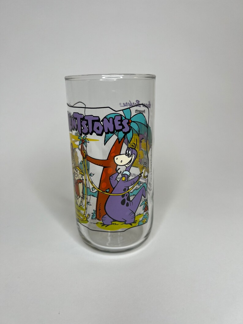 Vintage 1991 Flintstones Hardees Glass the First 30 Years the - Etsy
