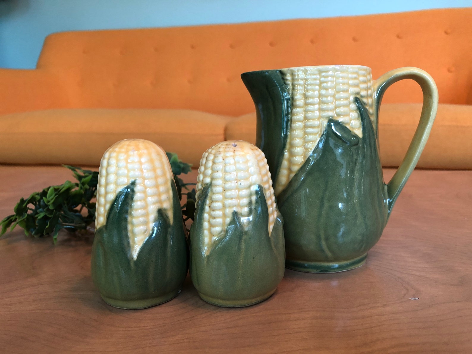 Lot of Vintage 1950s Shawnee Corn King Pottery Pitcher Salt - Etsy