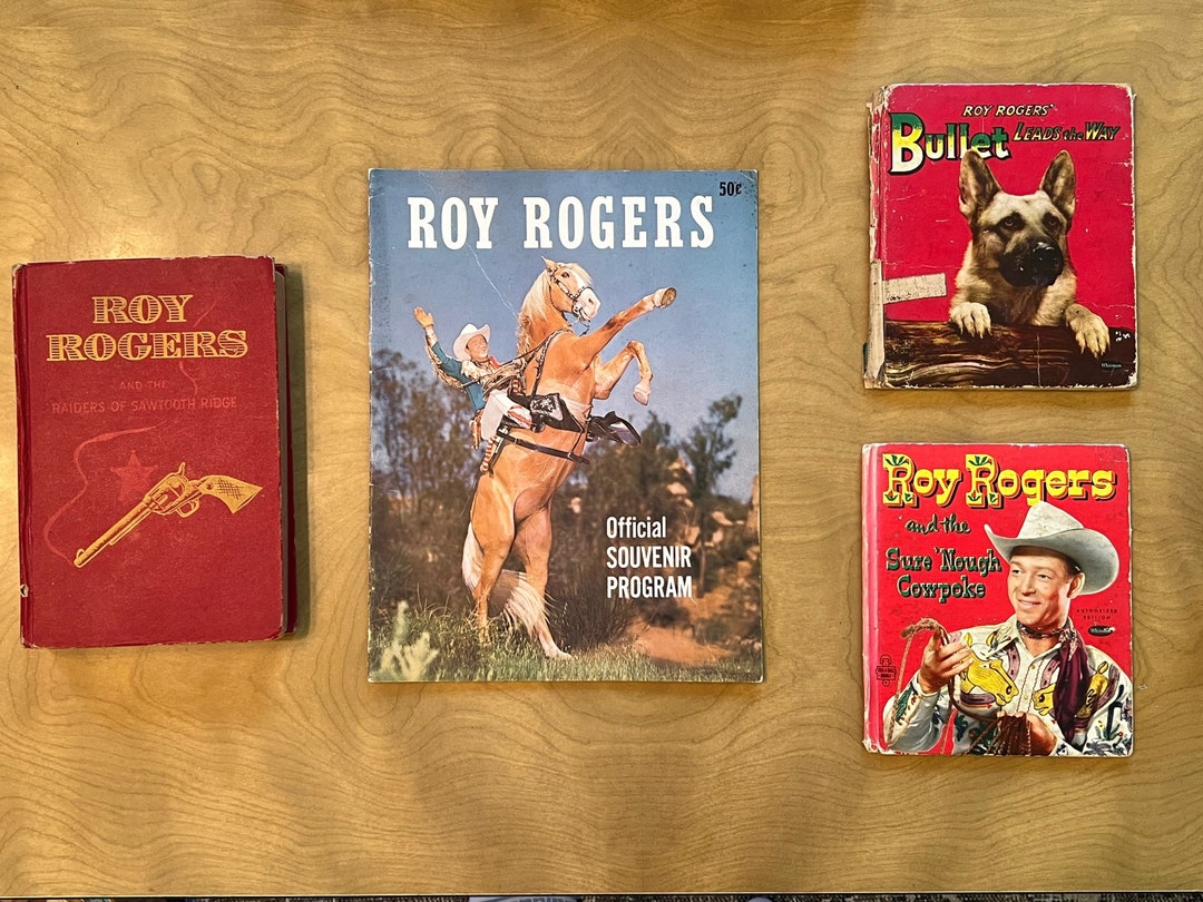 Vintage Roy Rogers Book Lot Souvenir Program Bullet Trigger Cowboy - Etsy