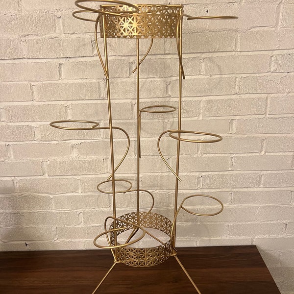 Mid Century Plant Stand - Etsy