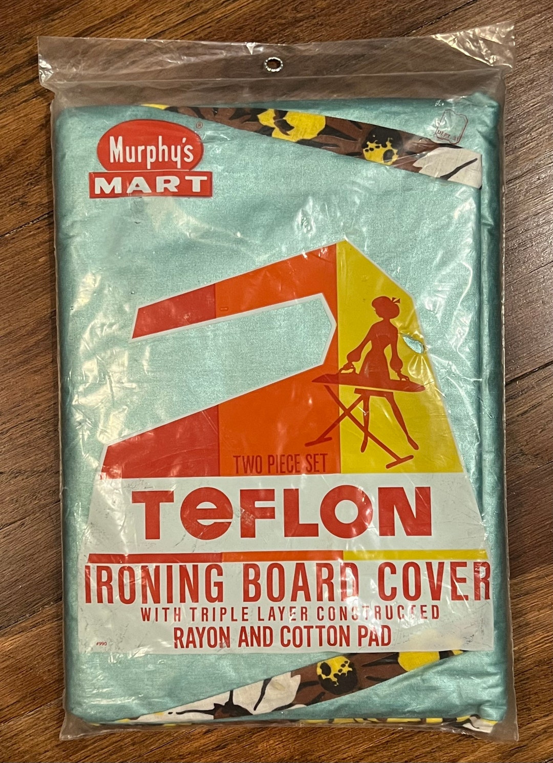 Vintage New Old Stock Teflon Ironing Board Cover Floral Pattern Retro ...