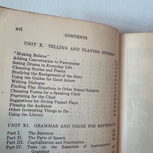 Vintage 1936 English Activities Book Grade 8 Old School Textbook ...