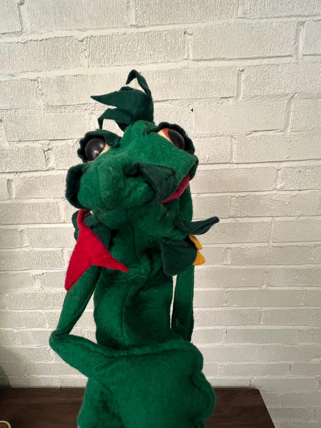 Vintage Green Felt Dragon Puppet 1970’s or Early 1980’s Old - Etsy