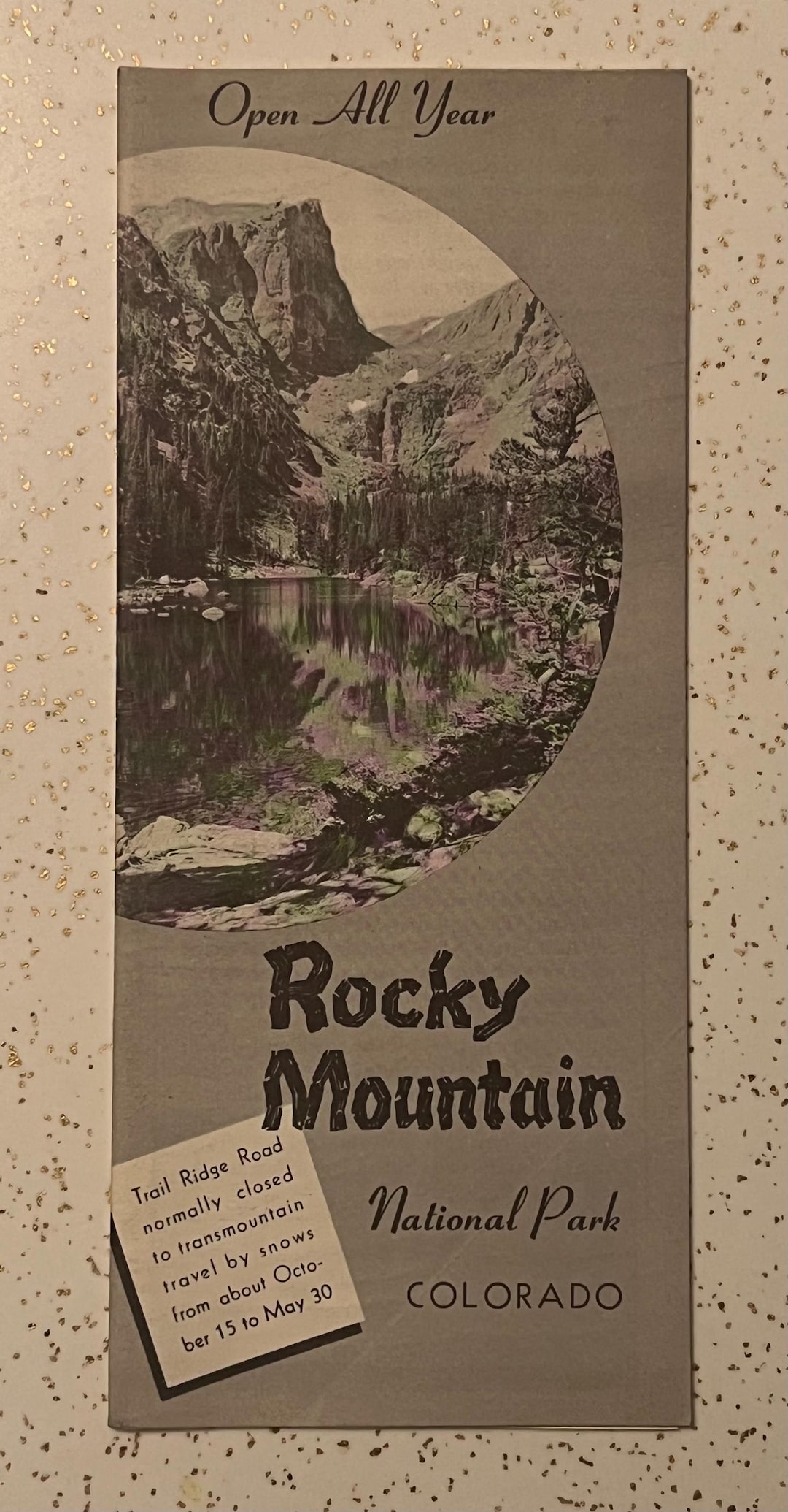 1957 Rocky Mountain National Parks Colorado Brochure Booklet With Map ...