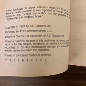 Vintage 1997 Deadtime Stories Grandpas Minstwr Movies by AG Cascone ...