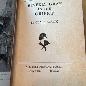Vintage 1937 Beverly Gray in the Orient by Clair Blank Book Literature ...