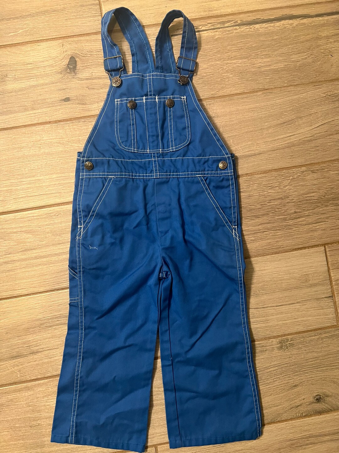Vintage 1980’s Sears Royal Blue Overalls 38-41” Outfit Fashion Like New ...