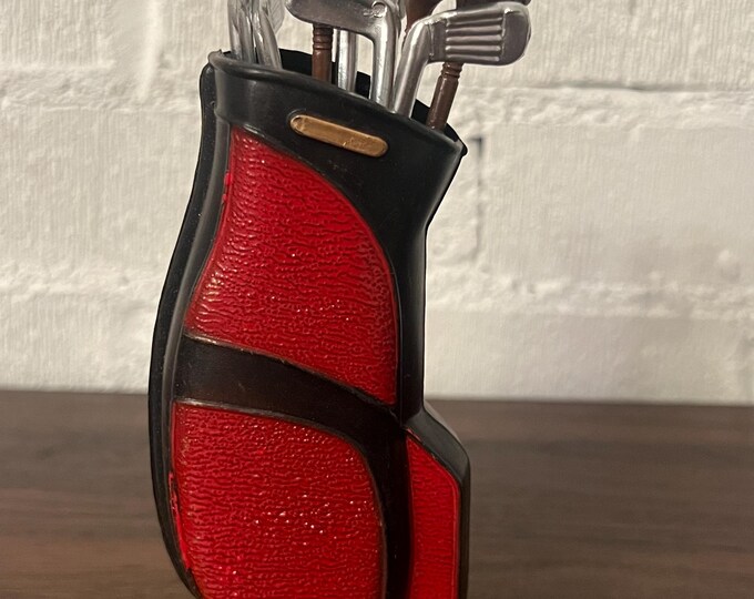 Vintage Golf Cake Topper Golf Bag With Clubs Wilton Unused Golfer - Etsy