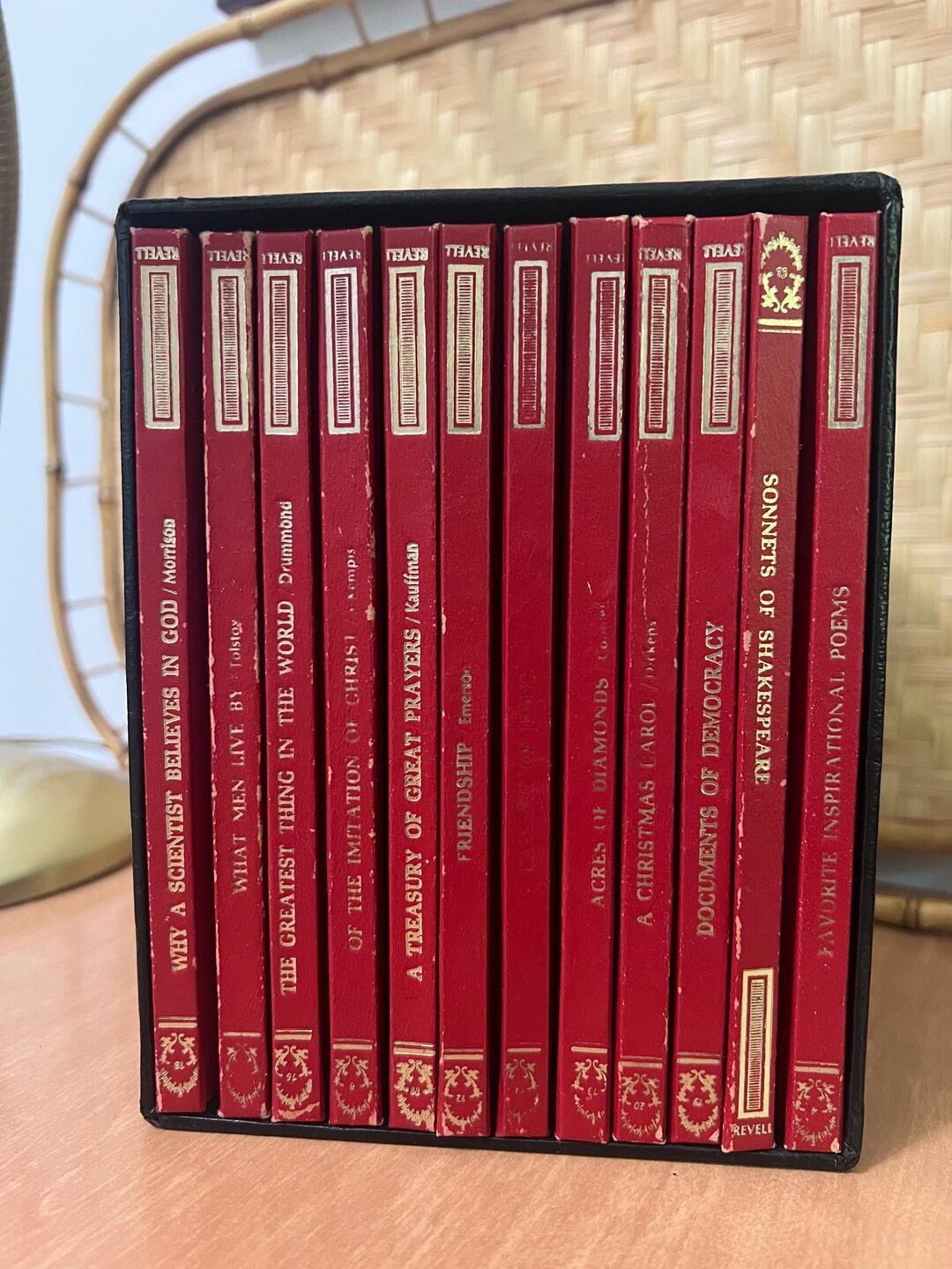 Set of 12 1963 Books Fleming Revel Poems Shakespeare Christmas Carol ...