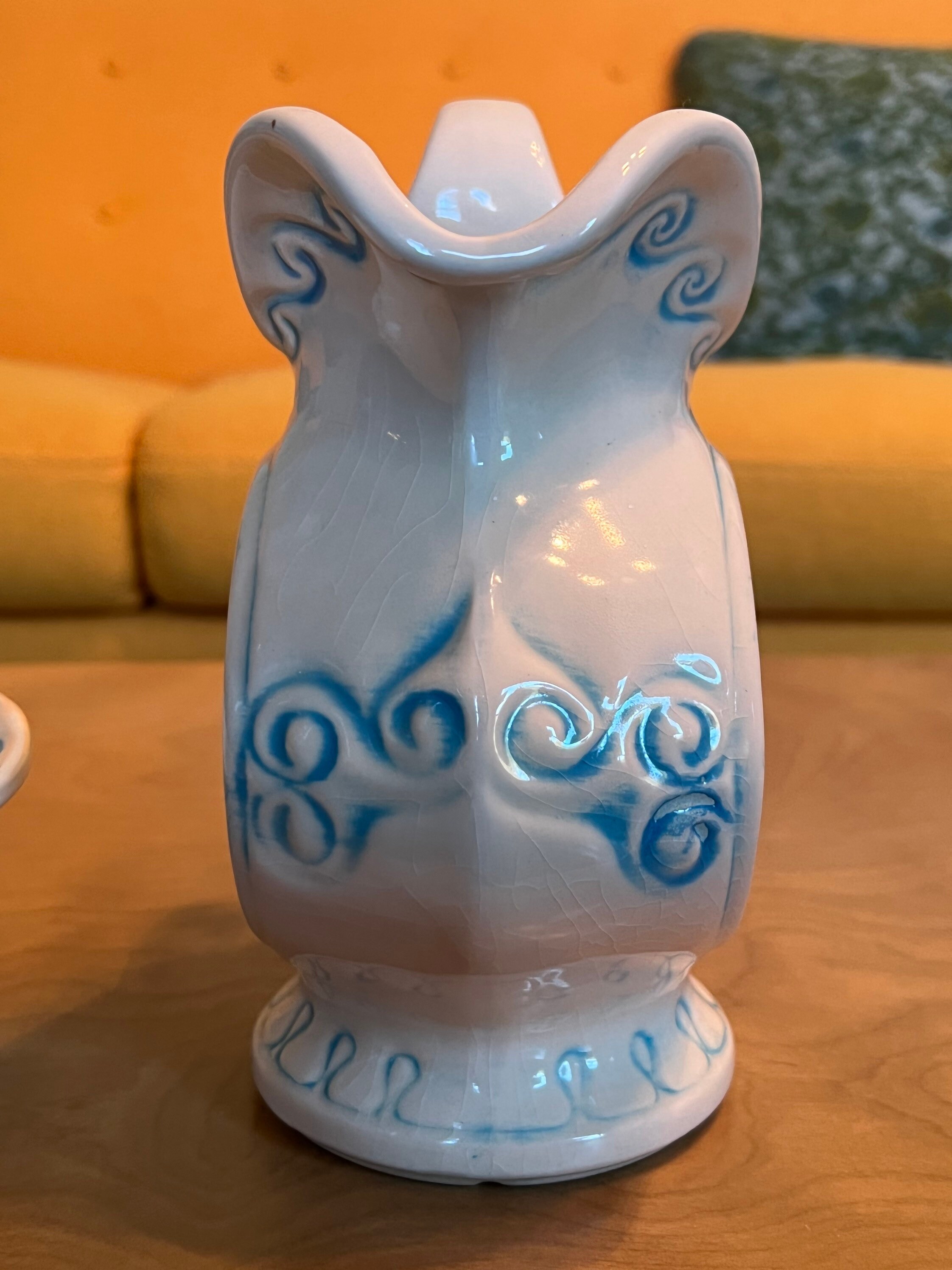 Vintage Mccoy Pottery Boat Ship Pitcher and Bowl Set Blue - Etsy