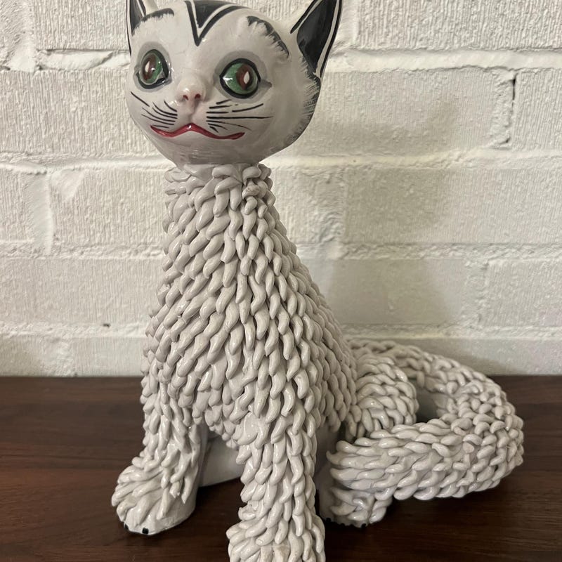 Italy Ceramic Cat - Etsy
