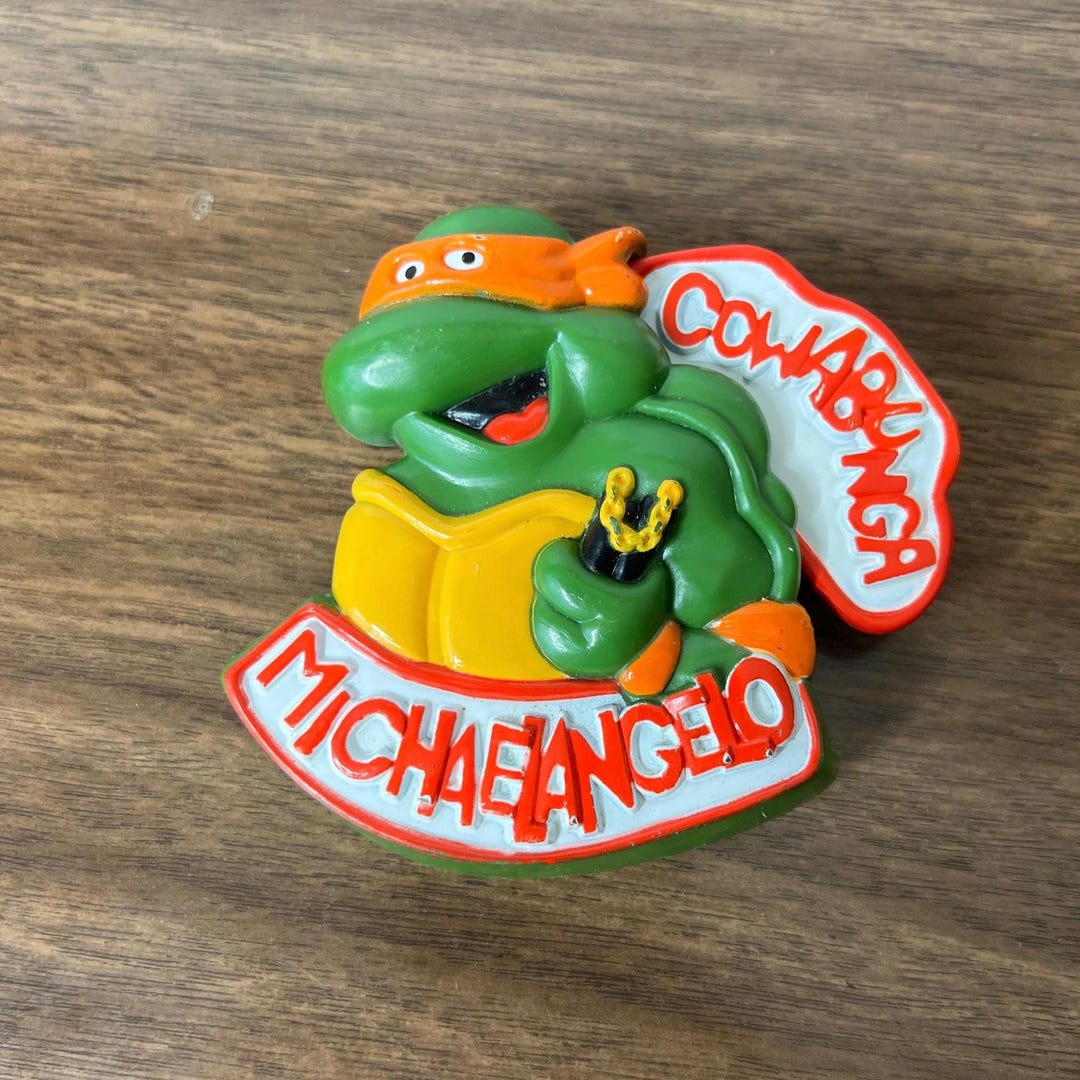 Teenage Mutant Ninja Turtles Michaelangelo Burger King Toy 1989 Vintage ...